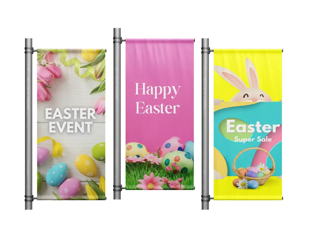 Easter Banners for Street Pole Displays and Decor | St Nicks – St ...