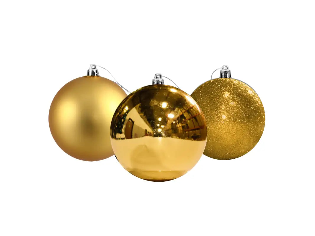 Gold Ornaments Collection with Sequin Balls and Gold Glitter – St ...