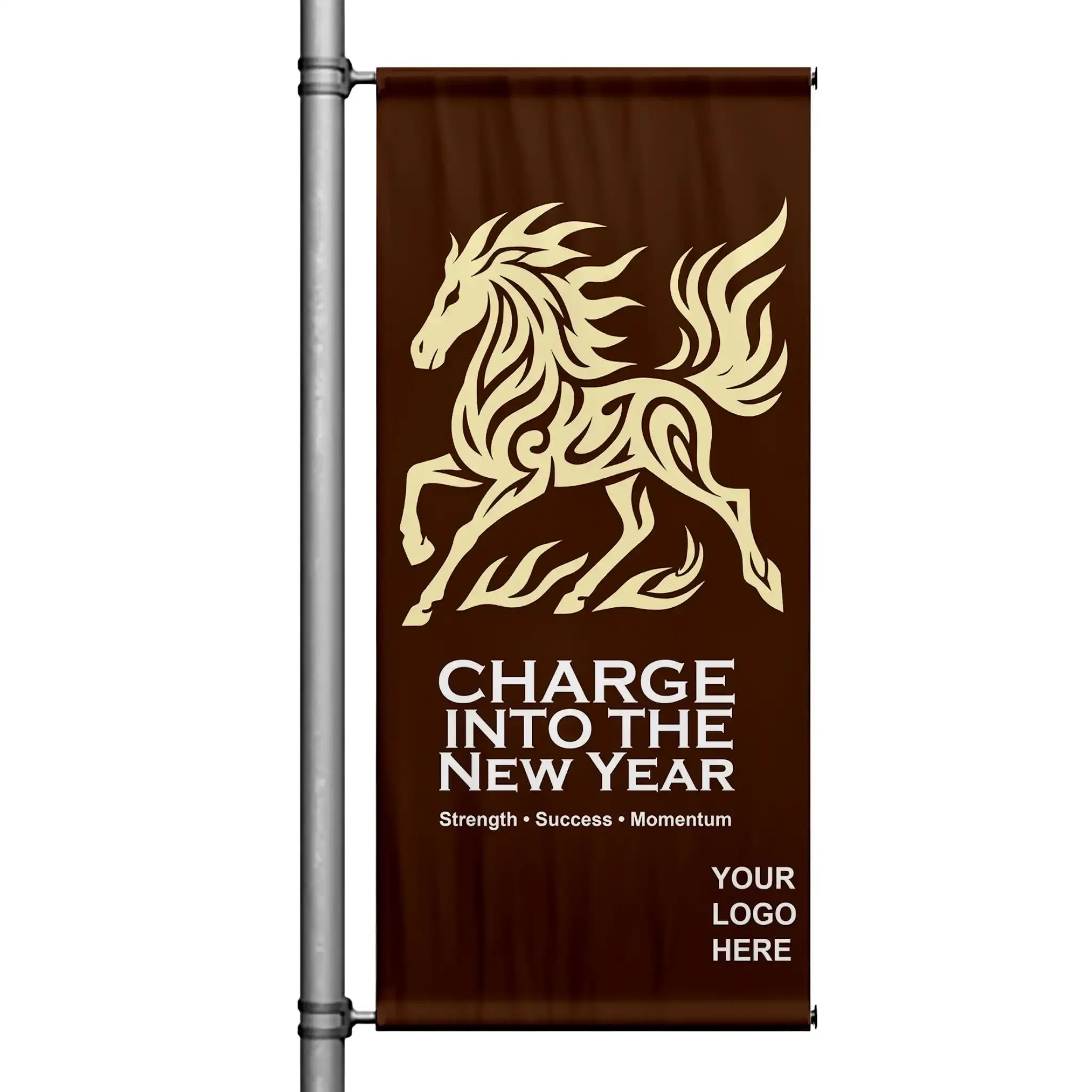 Year of the Horse City Pole Banner for Seasonal Decor | St Nicks – St ...