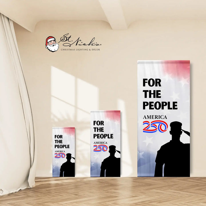 America 250 Banner Printing Pole Banners Commercial Installation – St ...