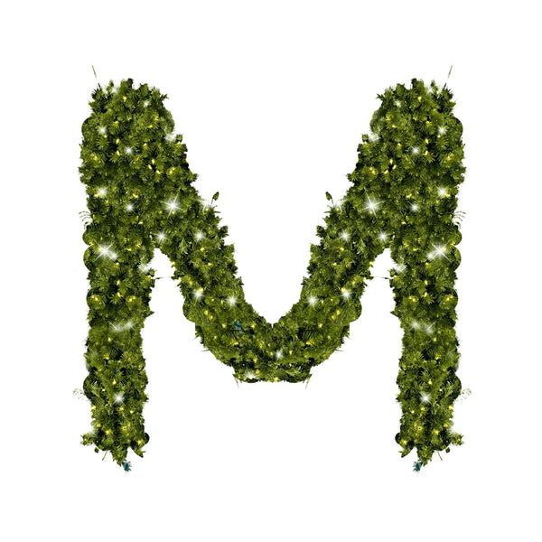 Christmas Garlands Collection Green Garland with LED Lights – St. Nicks ...
