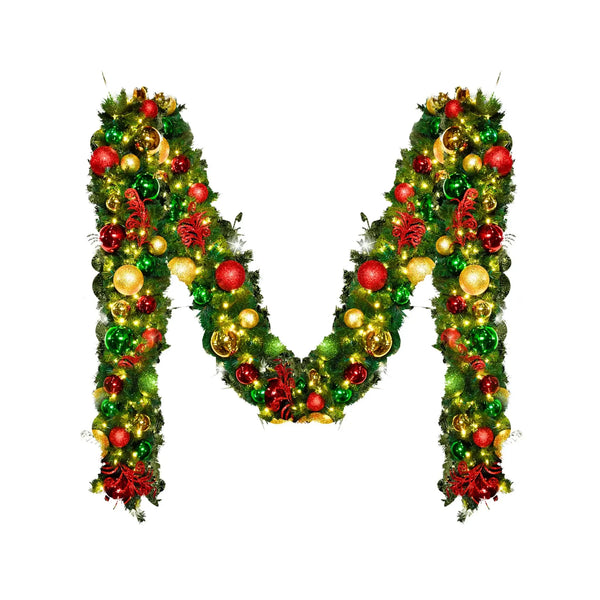 Christmas Garlands Collection Green Garland with LED Lights – St. Nicks ...