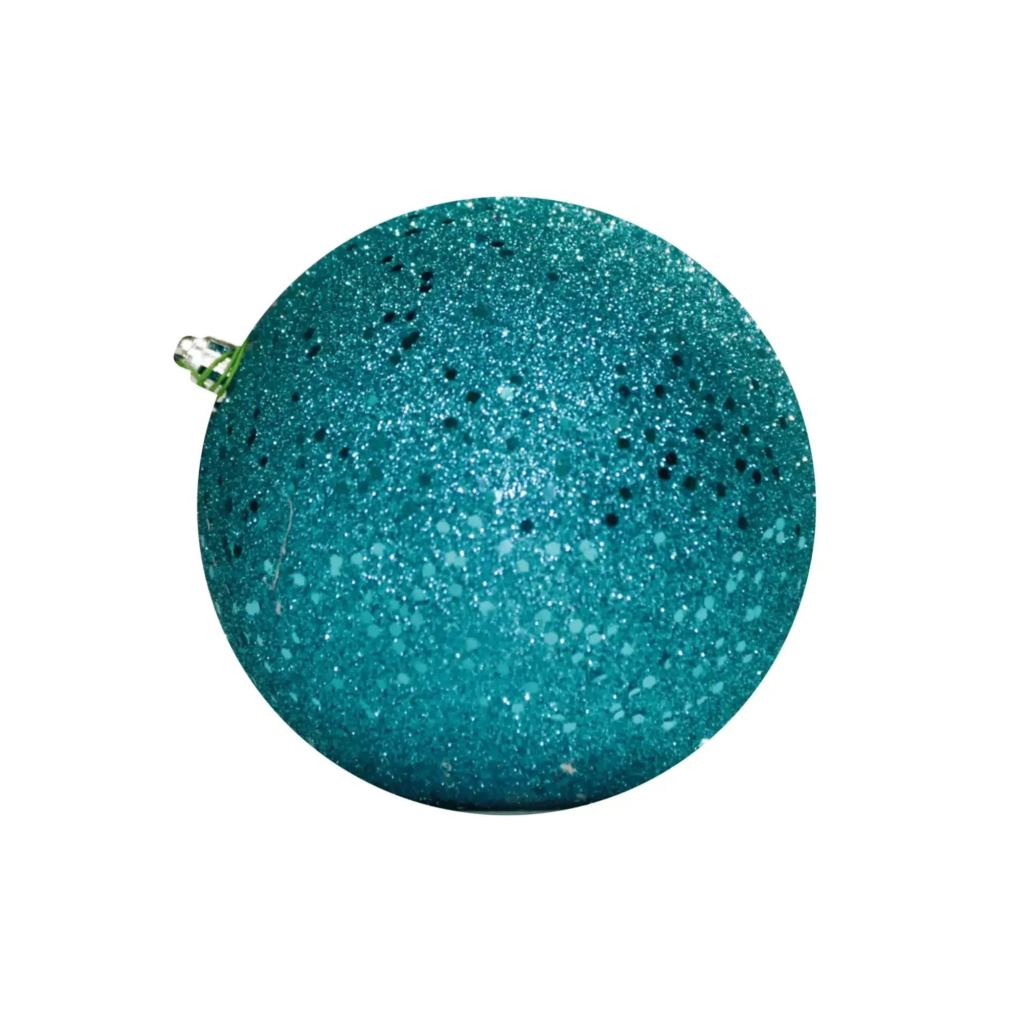 Teal Glitter Sequin Ball for Shatterproof Christmas Tree – St. Nicks ...